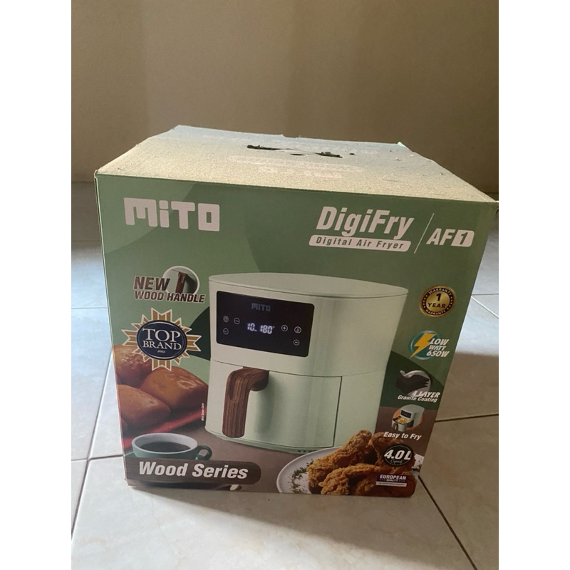 Jual Produk Baru Mito Digital Air Fryer AF1 4 Liter Low Watt Wood ...