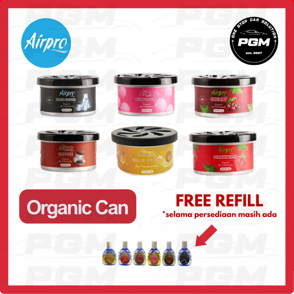 Jual Parfum Mobil / Pengharum Mobil AirPro Organic Can | Shopee Indonesia