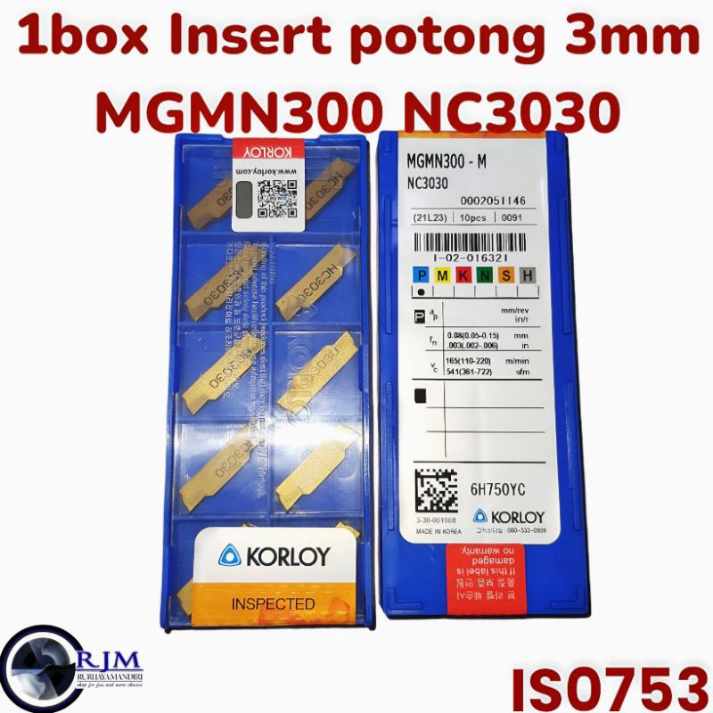 Jual insert potong 3mm mgmn300 NC3030 carbide insert cut off mgehr 3mm ...