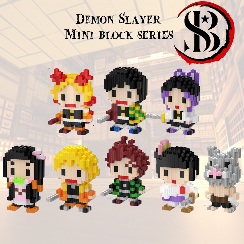 Jual Viral | Nano Block Mini DEMON SLAYER Series| Bricks education Nano ...