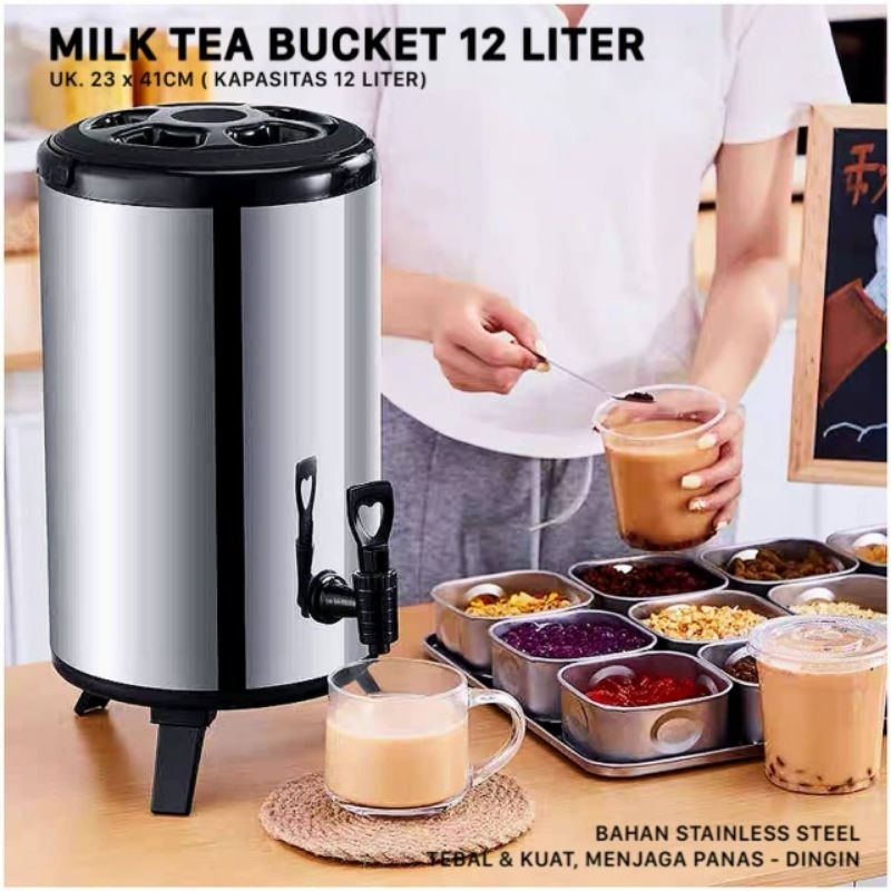 Jual Termos Air Milk Tea Bucket Water 8 10 12 Liter/MILK TEA BUCKET ...