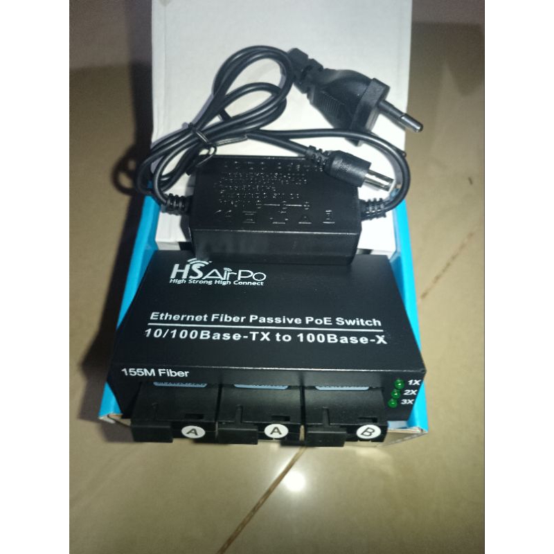 Jual Hsairpo HTB Media Converter 3FO AAB 155Mbps 2 LAN 100Mbps | Shopee ...