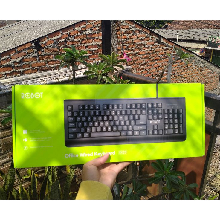 Jual keyboard kabel pobel mini office wired keyboard robot rk2 | Shopee ...