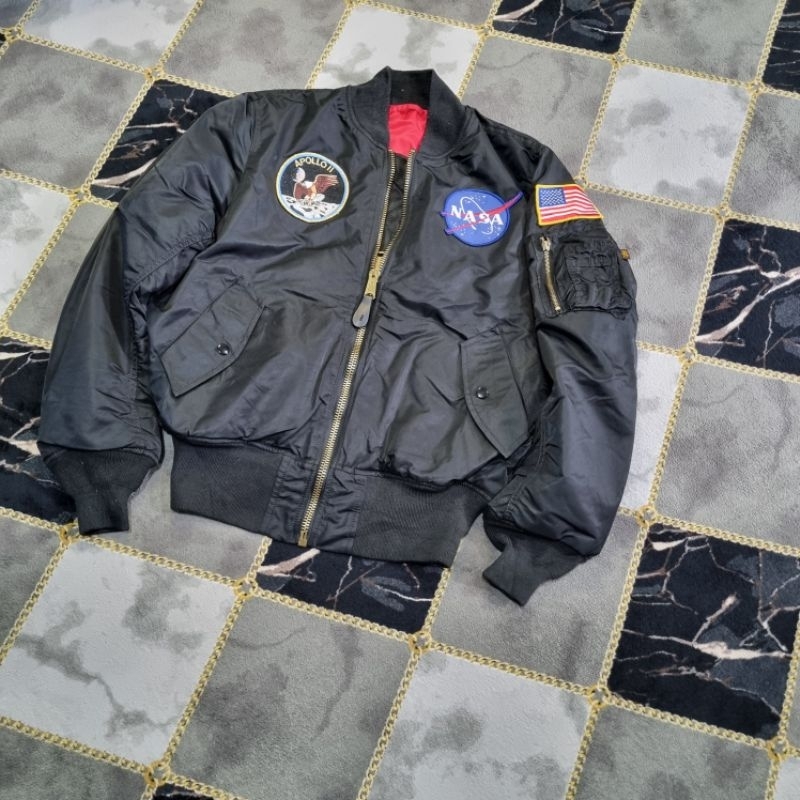 Jual bomber alpha industries X nasa original | Shopee Indonesia