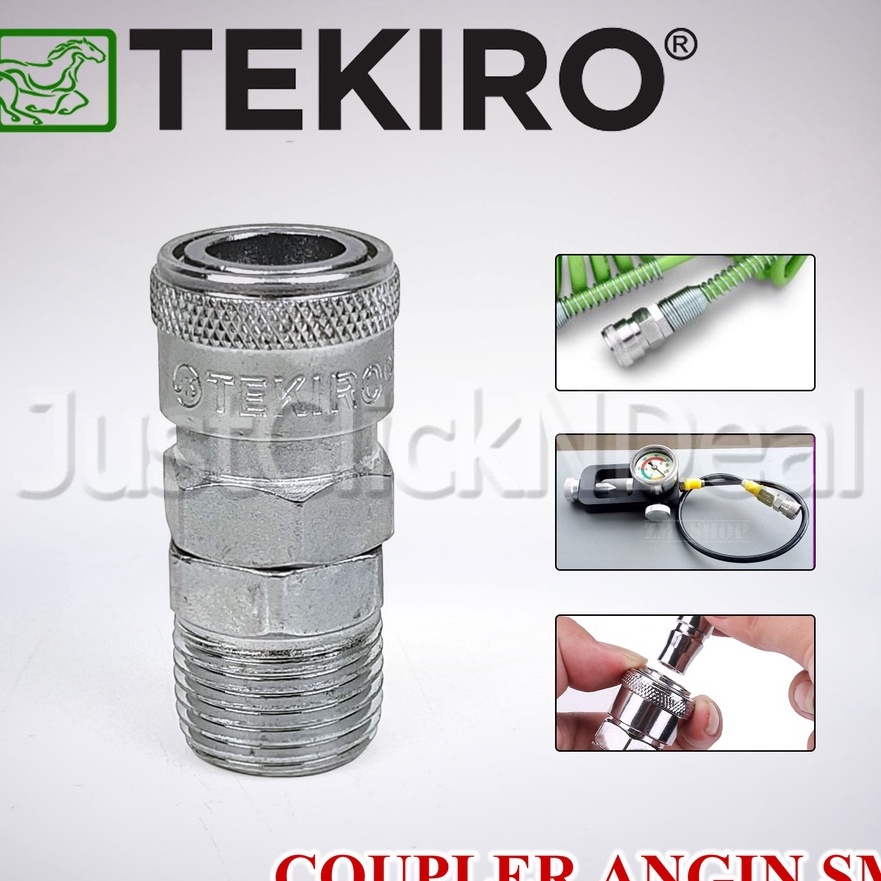 Jual Hemat Tekiro Quick Coupler 2 3 4 SM Two Touch Adapter Sambungan Selang Kompresor Angin ...
