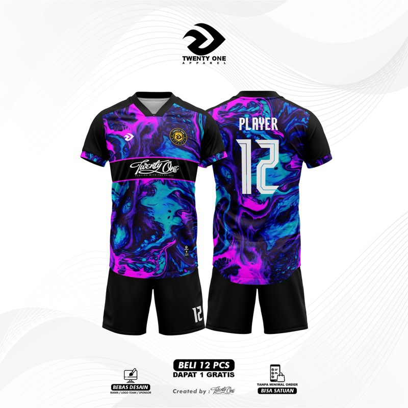 Jual [Bisa satuan] JERSEY FUTSAL CUSTOM FULL PRINT BAHAN DRYFIT MILANO & NIKE PREMIUM | Shopee ...
