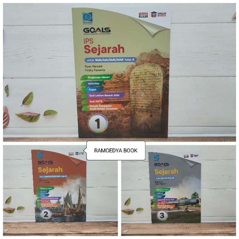 Jual Original Buku GOALS Sejarah SMA/MA kelas X, XI, XII Kurikulum Merdeka Grafindo | Shopee ...