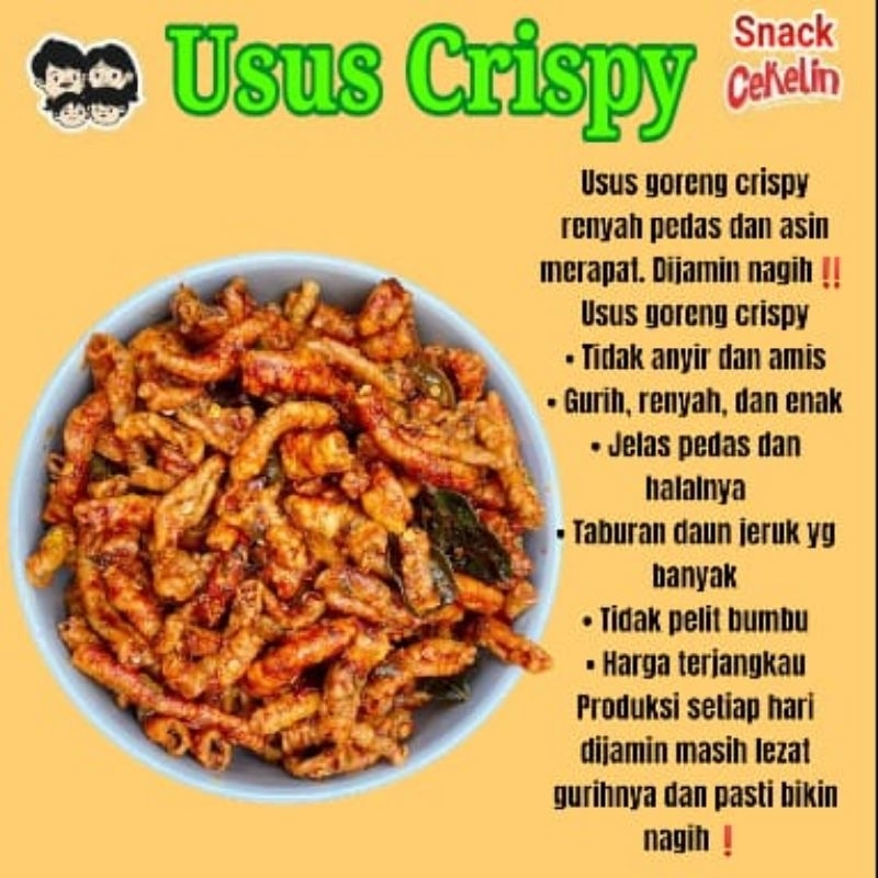 Jual Usus Crispy Gurih, Renyah,Pedas,asin, 1kg | Shopee Indonesia