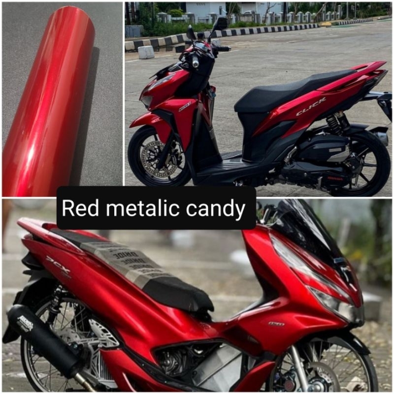 Jual skotlet merah candy merah maroon lebar 45 cm x 50cm merah metalic ...