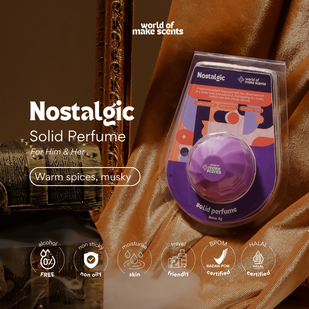 Jual Nostalgic Make Scents Solid Perfume Parfum Solid Uniseks Bpom