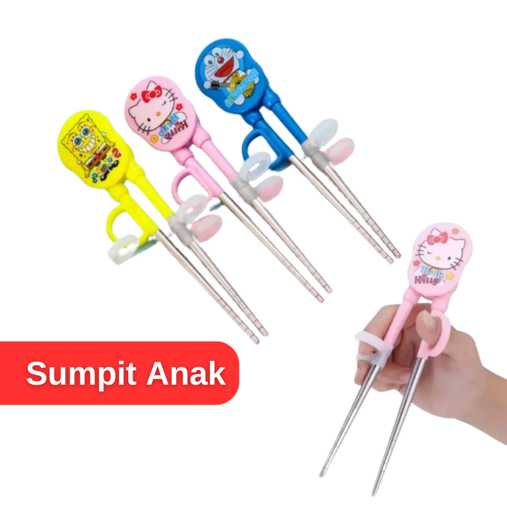 Jual Sumpit Anak Alat Makan Karakter Food Grade | Shopee Indonesia