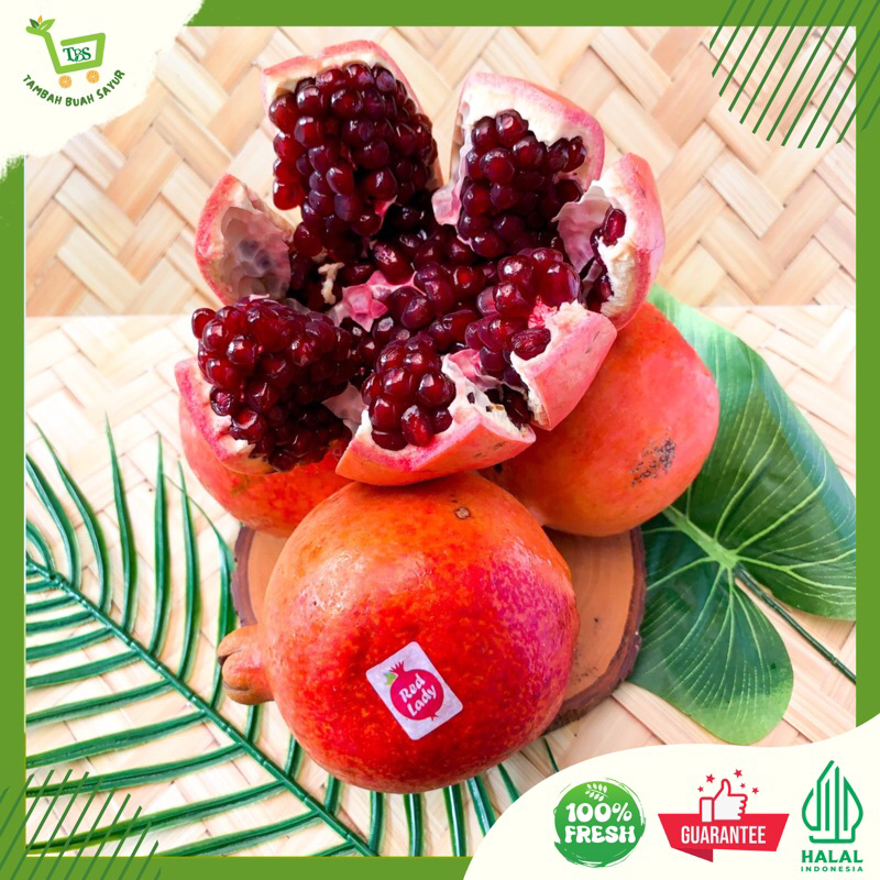 Jual BUAH DELIMA MERAH IMPORT | DELIMA PREMIUM | TAMBAH BUAH SAYUR (1 ...