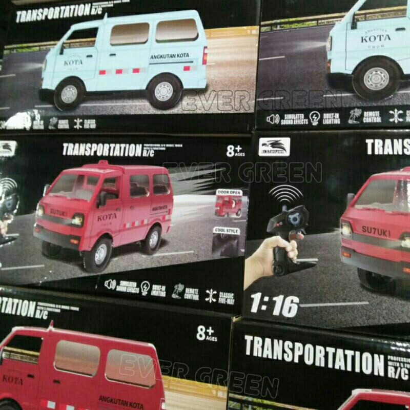 Jual RC Mainan Mobil Mobilan Carry " ANGKOT " Transportation Remote ...