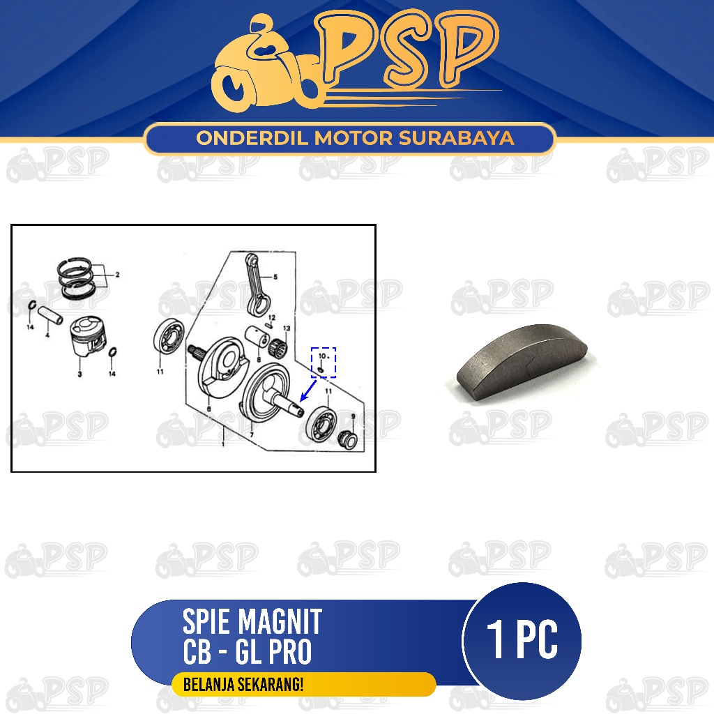 Jual Spie Magnit CB / GL - Spy Spi Spe Pasak Key Magnet Mahnit Honda CB ...