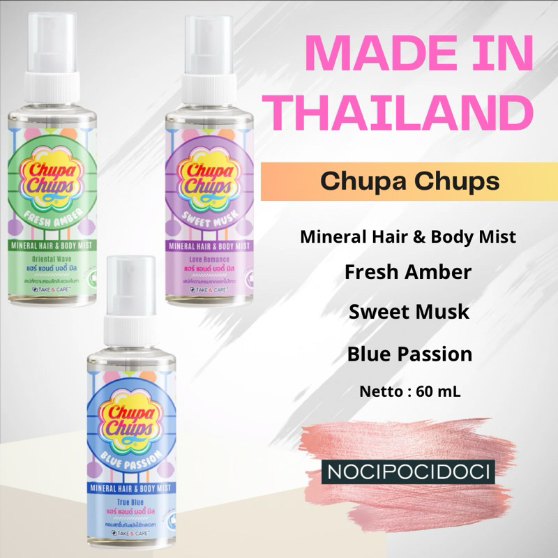 Jual Chupa Chups Mineral Hair & Body Mist Sweet Musk/Blue Passion/Fresh ...