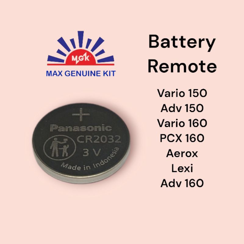 Jual MGK BATTERY REMOTE / BATERAI REMOT MOTOR VARIO 150 160 ADV 150 160 ...
