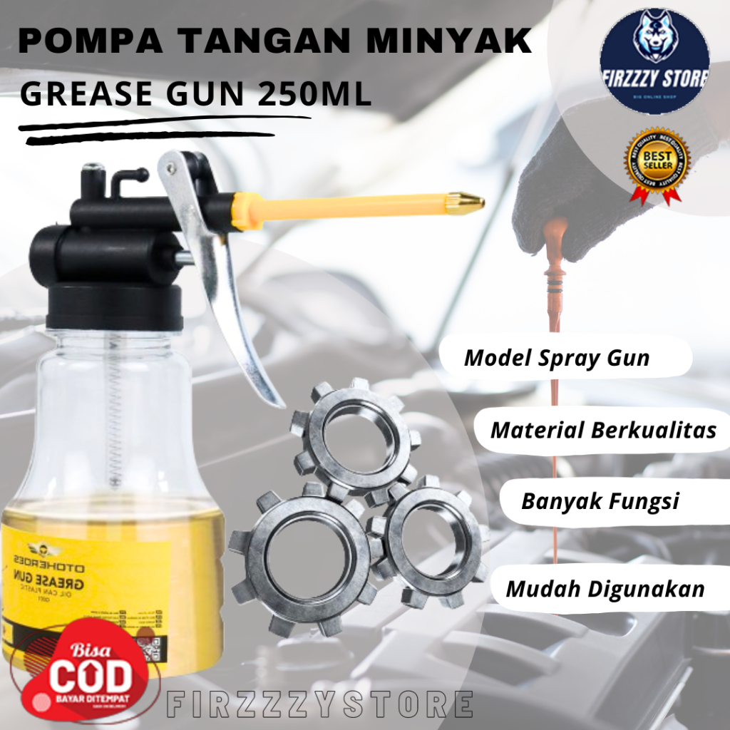 Jual Pompa Tangan Minyak Gemuk Grease Gun 250ml - Kuning | Shopee Indonesia