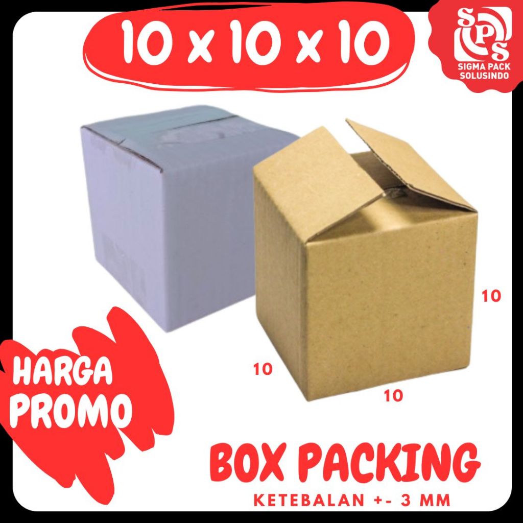 Jual Kardus 10x10x10 Packing karton | Kardus Packing polos | Kardus ...