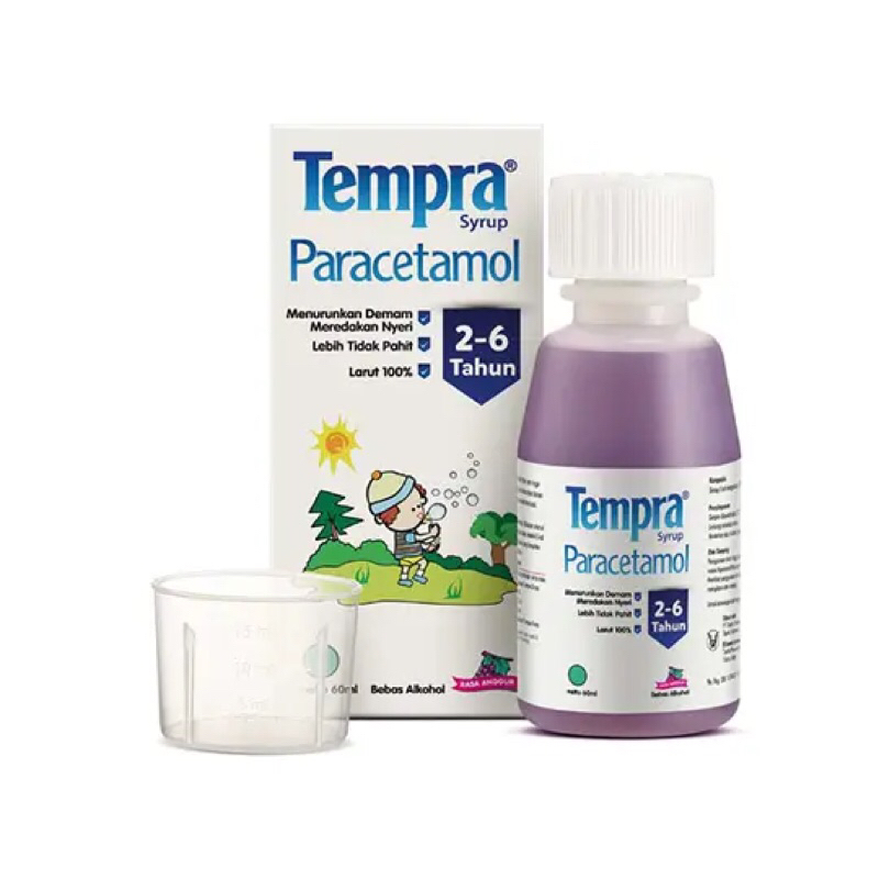 Jual Tempra Sirup Paracetamol Anak 60ml / Penurun Demam Anak | Shopee ...