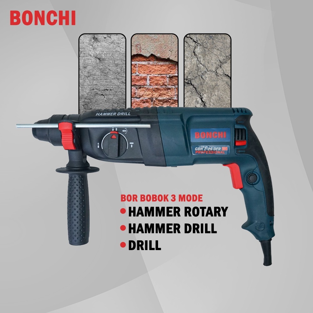 Jual Mesin Bor Beton BOSCH / Rotary Hammer / Hammer Drill / Bor Bobok ...