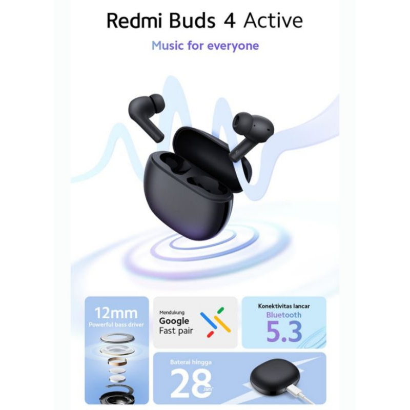 Jual Xiaomi Redmi Buds 4 Active TWS Original RESMI | Shopee Indonesia