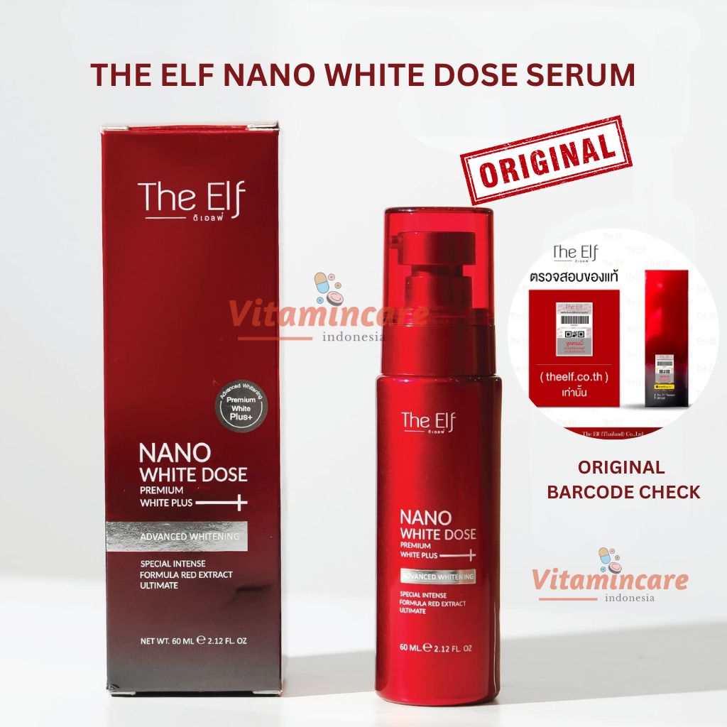 Jual THE ELF NANO WHITE DOSE BODY SERUM WHITENING 60ML - ELF NANO SERUM ...