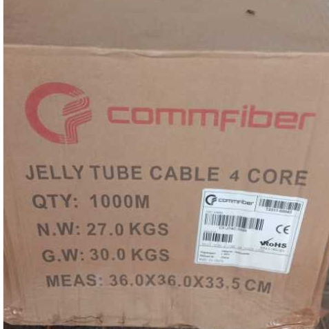 Jual kabel commfiber jelly tube cable 4 core 1000 meter | Shopee Indonesia