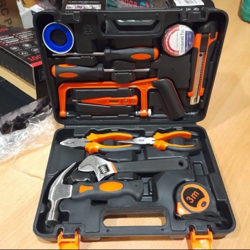 Jual Hand tool set tool kit set tool box 13 pc Edon | Shopee Indonesia