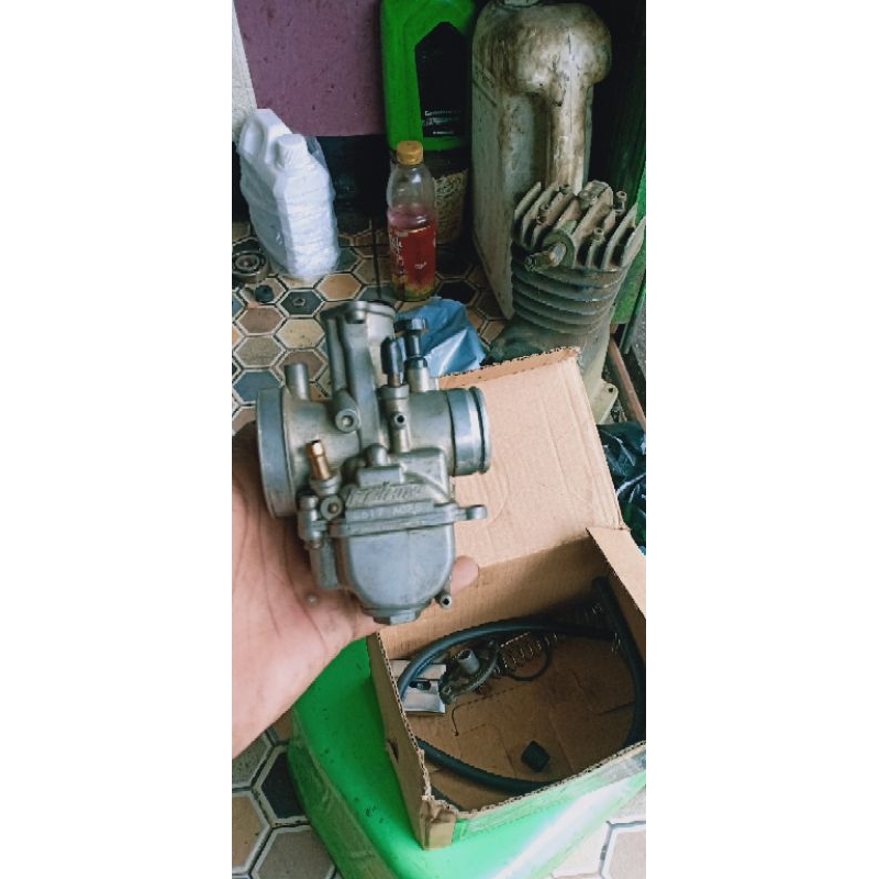 Jual Karbu karburator PWK 28 KX85 G617 second ori layak pakai | Shopee ...