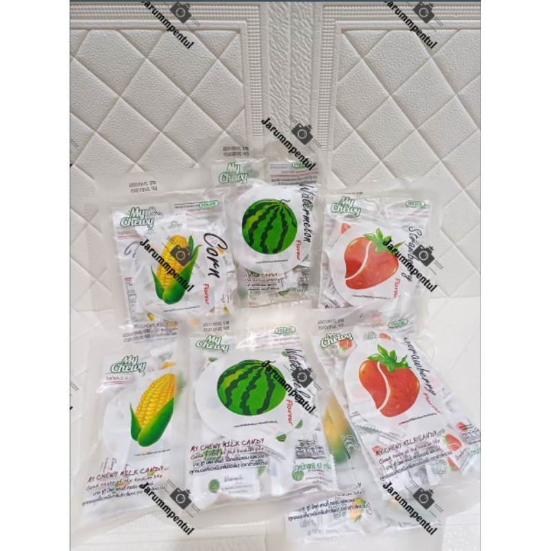 Jual BUY 1 GET 1 MY CHEWY CORN JAGUNG MILK CANDY PERMEN THAILAND 67gr ...