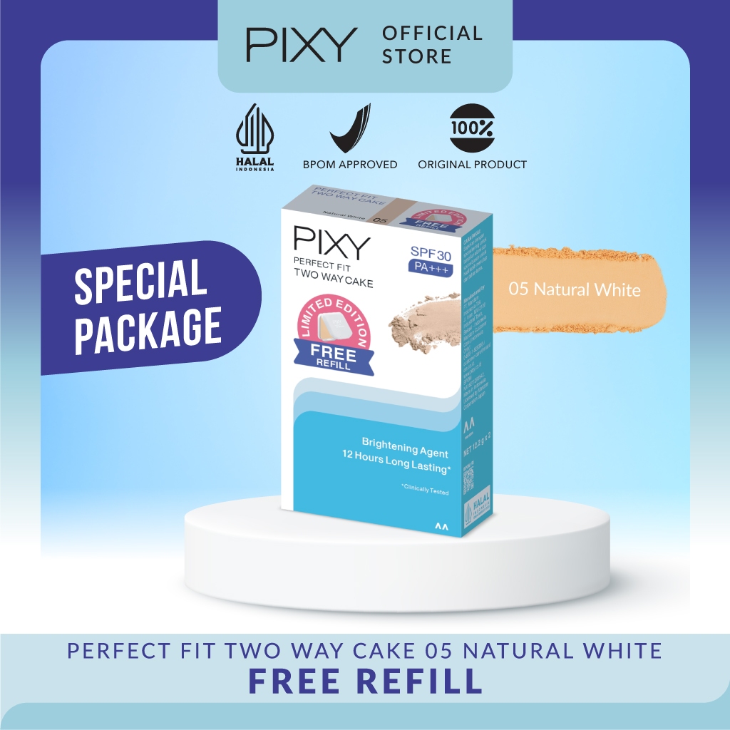 Jual Special Package (Buy 1 Get 1) PIXY TWC Perfect Fit 05 Natural White FREE Refill (100% ...