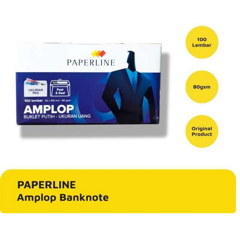 Jual AMPLOP PUTIH POLOS PAPERLINE BANKNOTE | Shopee Indonesia