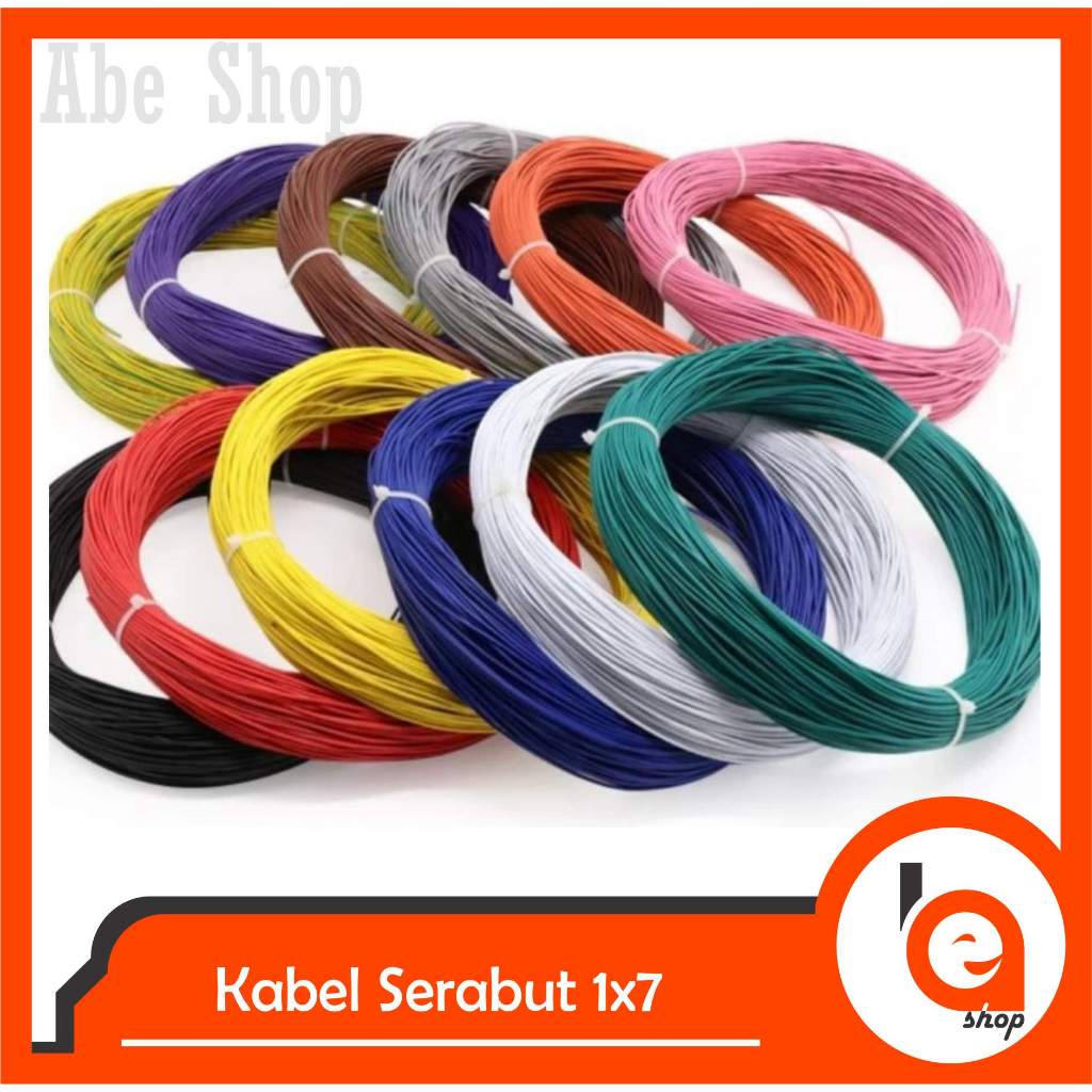 Jual Kabel Serabut 1x7 Ecer Wiring 1*7 Cable 5 Meter | Shopee Indonesia