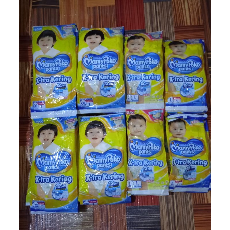 Jual Mamy Poko Pants Xtra Kering L/XXL (Renceng/Sachet) | Shopee Indonesia