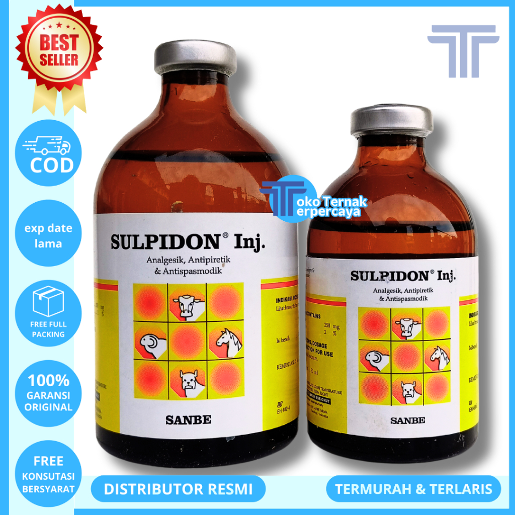 Jual SULPIDON 100ML DAN SULPIDON 50ML - Obat Pereda Sakit Hewan ...