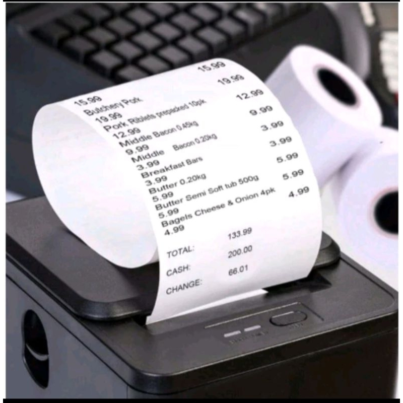 Jual Kertas Struk Kasir / Kertas Thermal 57x40B / Kertas Kasir Roll ...