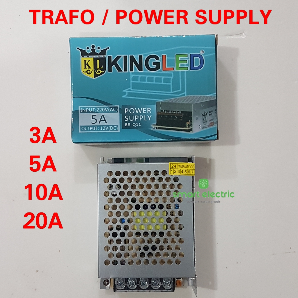 Jual Kingled Trafo Power Supply Led Strip CCTV Adaptor Switching 3A 5A ...