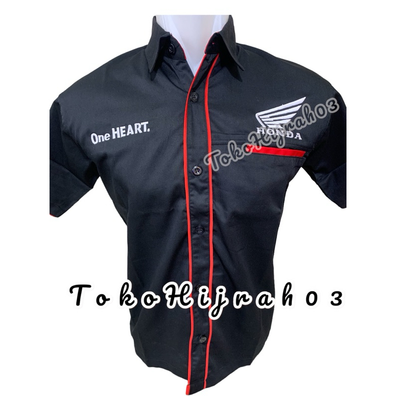 Jual SERAGAM HONDA ONE HEART KEMEJA ONE HEART HONDA BAJU HONDA ONE ...