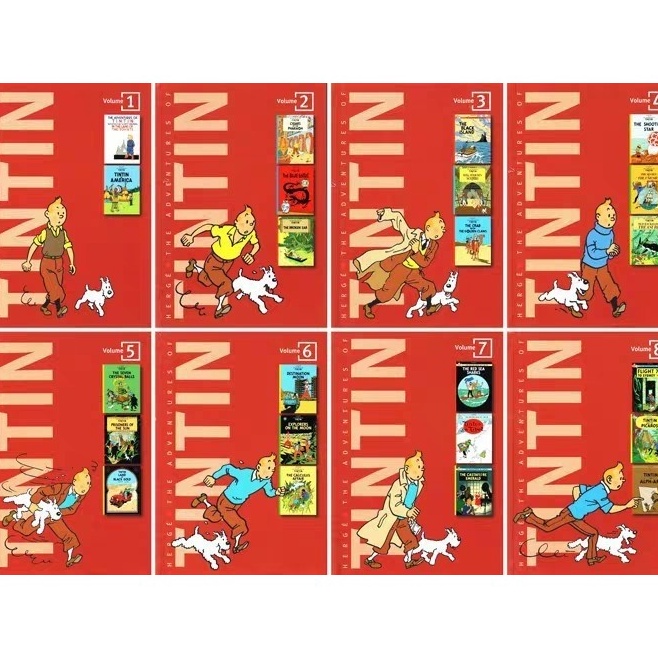 Jual ART N8J The Adventures Of TINTIN Volume 1 2 3 4 5 6 7 8 Komik ...