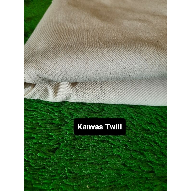 Jual kain kanvas katun natural jenis kanvas twill 12 oz bahan totebag ...