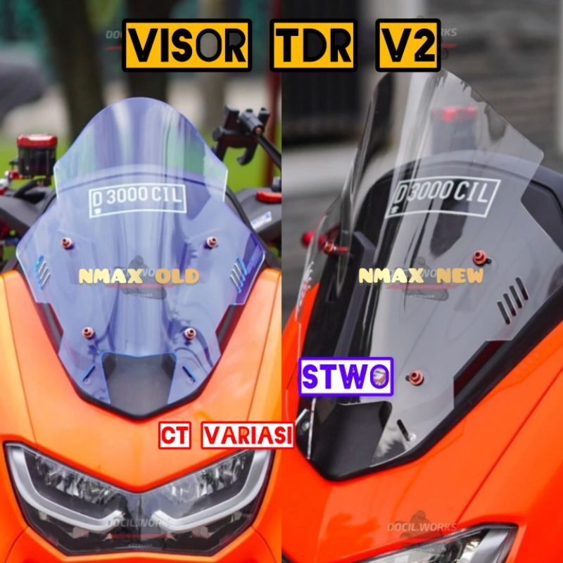 Jual Visor Windshield Model Tdr Sirip Nmax New Nmax 2020 2024