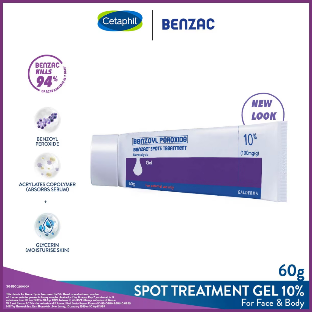 Jual BENZAC Spots Treatment Gel 60g | Shopee Indonesia