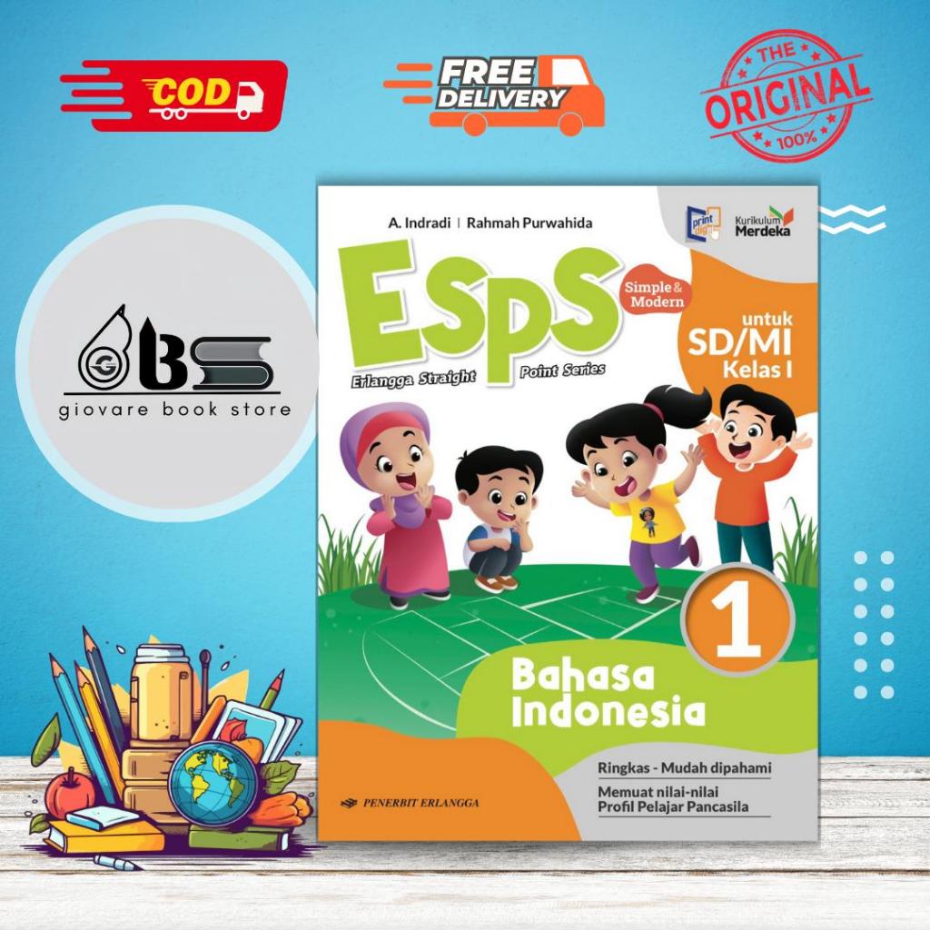 Jual BUKU ESPS BAHASA INDONESIA KELAS 1 ERLANGGA KURIKULUM MERDEKA | ESPS B. INDONESIA SD/MI KLS ...