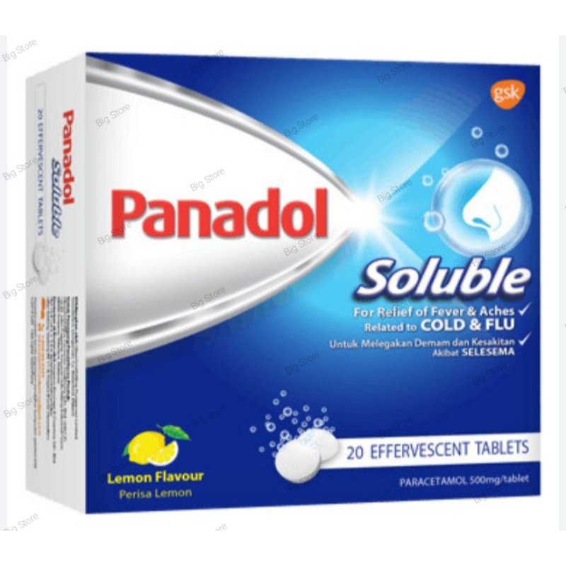 Jual Panadol Soluble Cold & Flu Lemon Flavour Ori Malaysia | Shopee ...