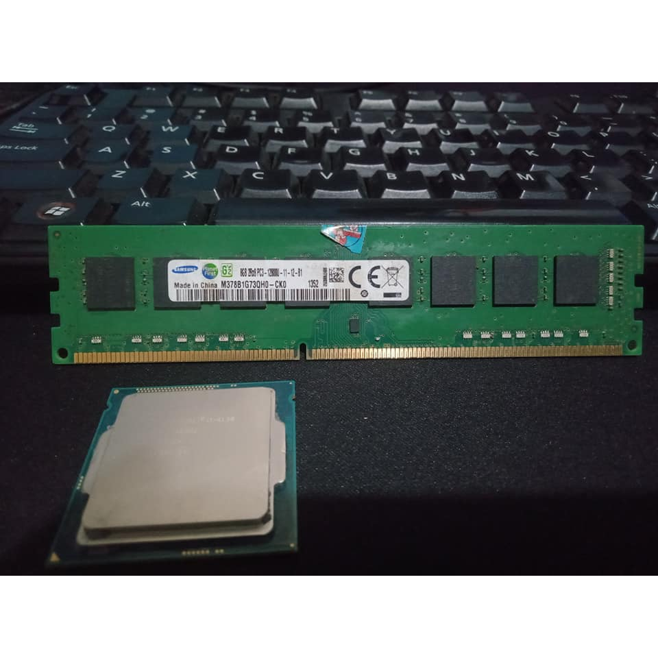 Jual PROSESOR CORE I3 4130 GEN 4 LGA 1150 PLUS RAM 8GB DDR3 PC12800 ...
