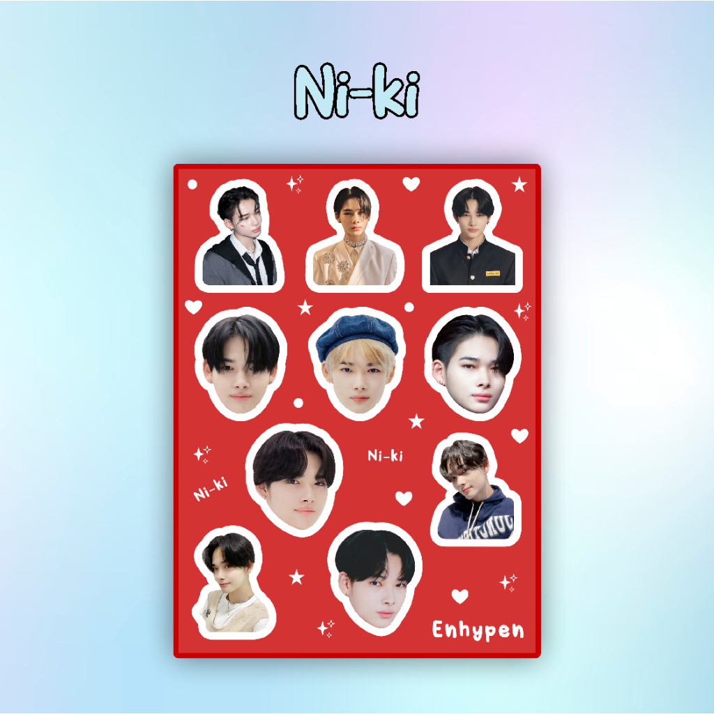 Jual Sticker/Stiker Set Jungwon/Heeseung/Jay/Jake/Sunghoon/Sunoo/Ni-ki Enhypen KPOP | Shopee ...
