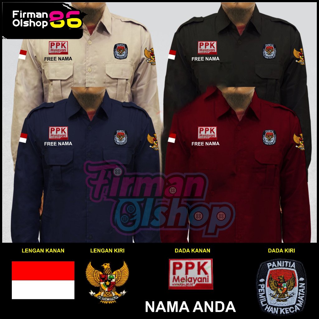 Jual BIG SIZE Kemeja PPK baju PPK seragam PPK SEKRETARIAT PPK kemeja ...