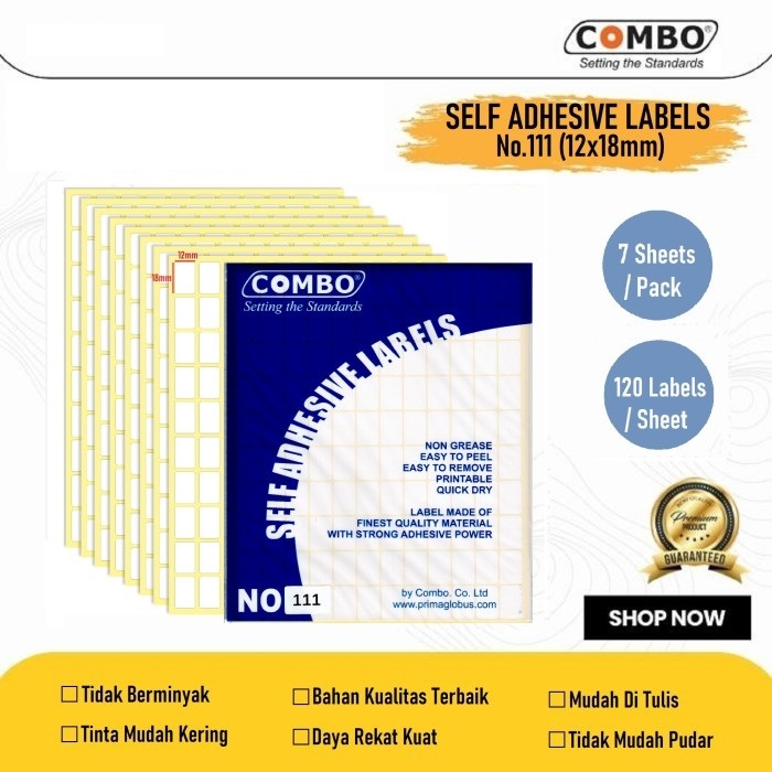 Jual Stiker Label No. 111 12x18mm/Label Harga Kecil/Label harga Murah ...