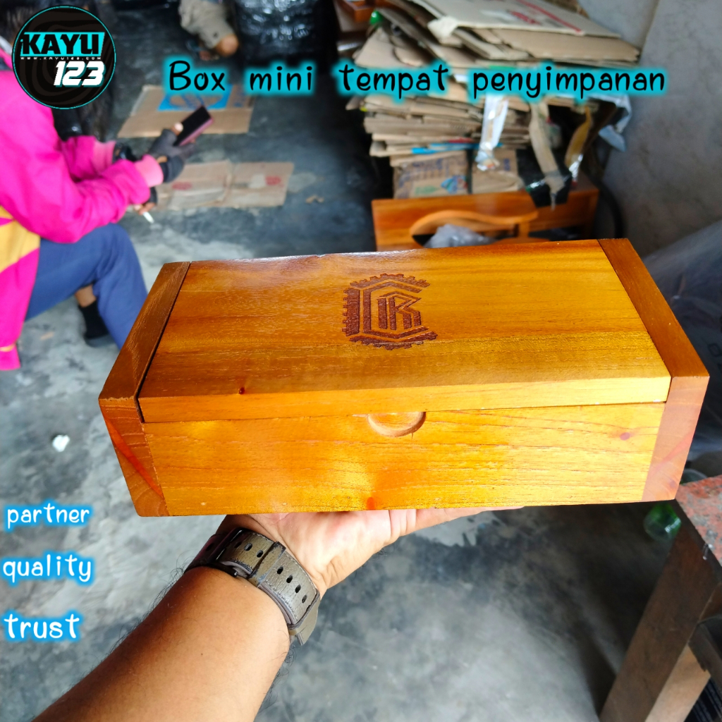 Jual Wooden Box Kotak Penyimpanan Laci Penyimpanan Unik Box Serbaguna ...