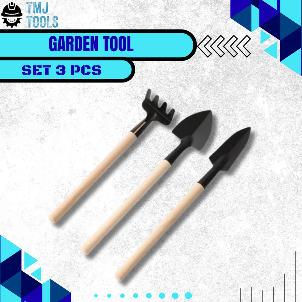 Jual Garden Tool SET Alat Berkebun Mini 3 Pcs Sekop Serok Garukan Tanah ...